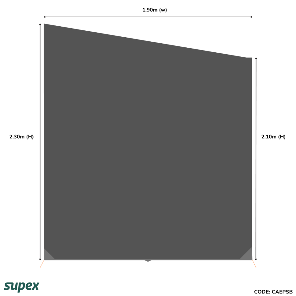 Caravan End Wall Privacy Screen | Supex Products