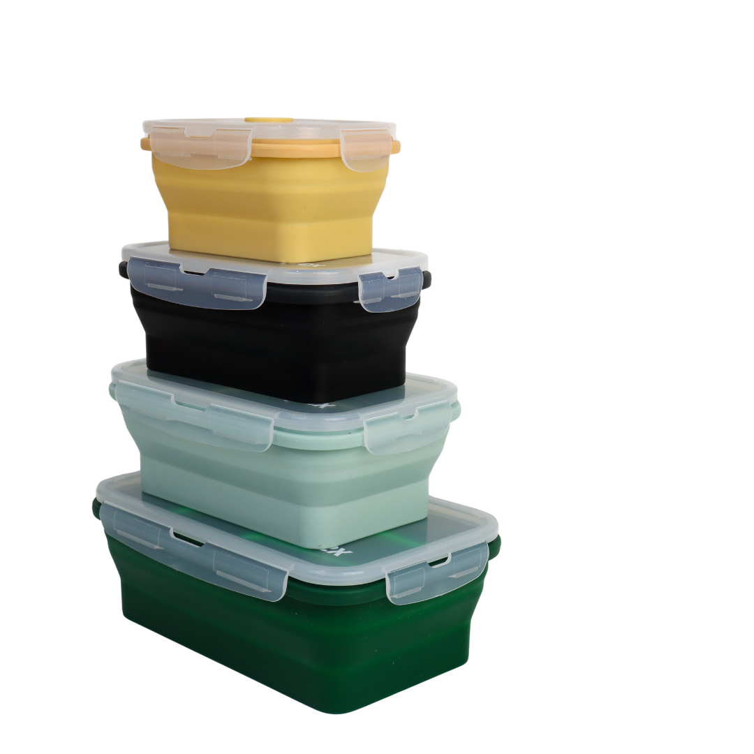 COLLAPSIBLE RECTANGULAR CONTAINERS - FOUR PACK | Supex Products